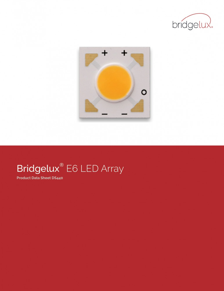 Bridgelux E6 datasheet page 1
