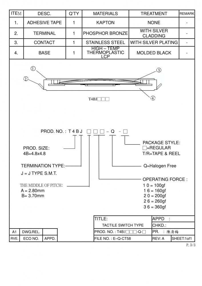 T4BJB16BQR technical document page 2
