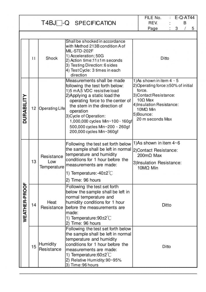 T4BJB16BQR technical document page 5