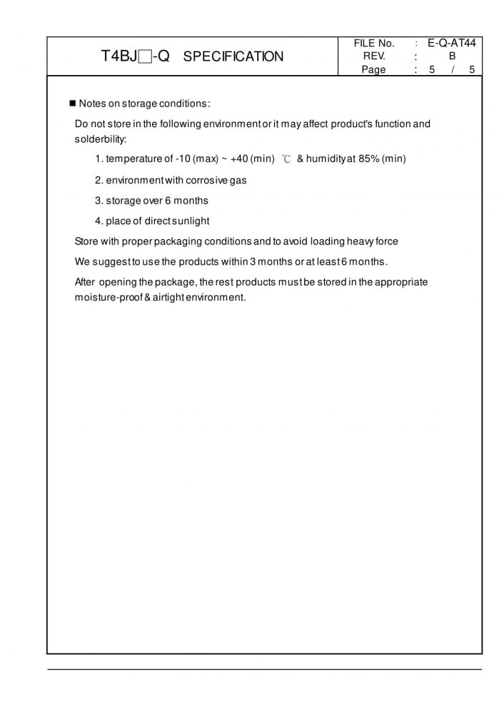 T4BJB16BQR technical document page 7