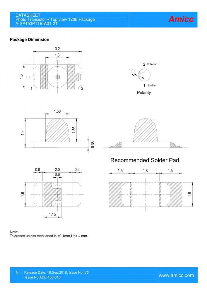 A-SP153PT1B-A01-2T datasheet page 5
