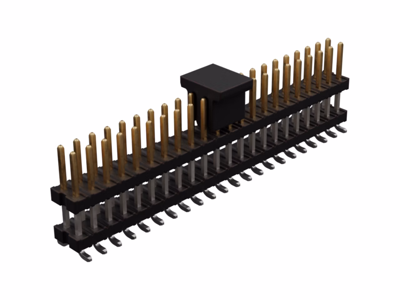 2.00mm Pitch Milli-Grid Header, Vertical, Surface Mount, Dual Row Dual Body, 44 Circuits, 0.38µm Gold (Au) Plating, 7.26mm Stacking Height, with Cap, Tape and Reel, Lead-Free for sale