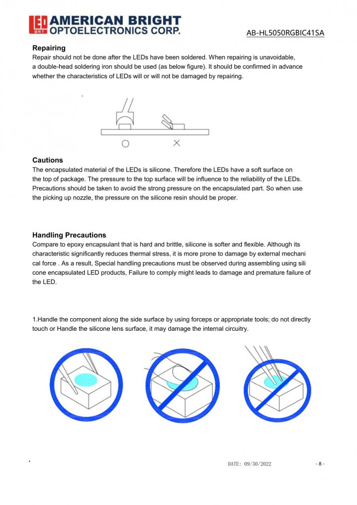 AB-HL5050RGBIC41SA technical document, page 7