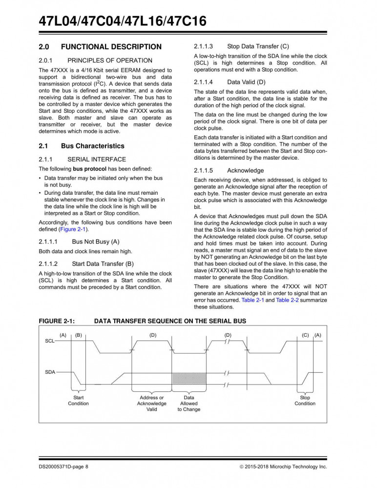 47C04-E/P datasheet page 8