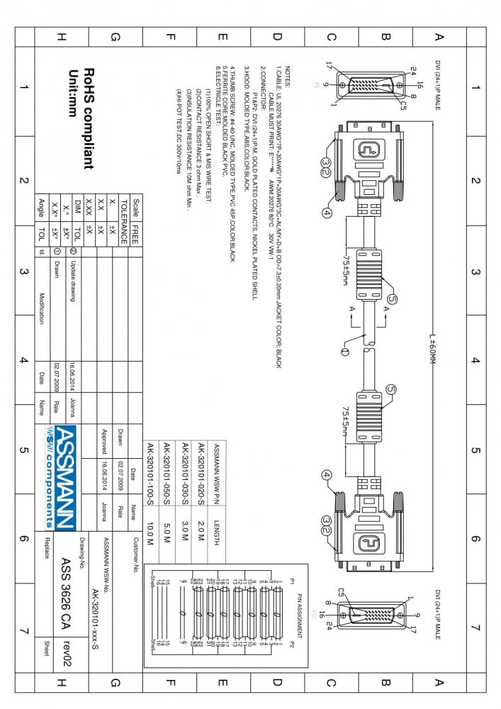 AK-320101-020-S manufacturer drawing