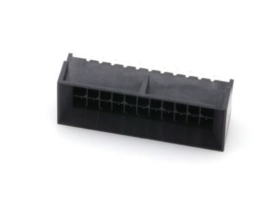 Micro-Fit BMI Header, Surface Mount Compatible, Dual Row, Vertical, with PCB Polarizing Peg, 24 Circuits, 2.54µm Matte Tin (Sn) Plating, Straight Tails