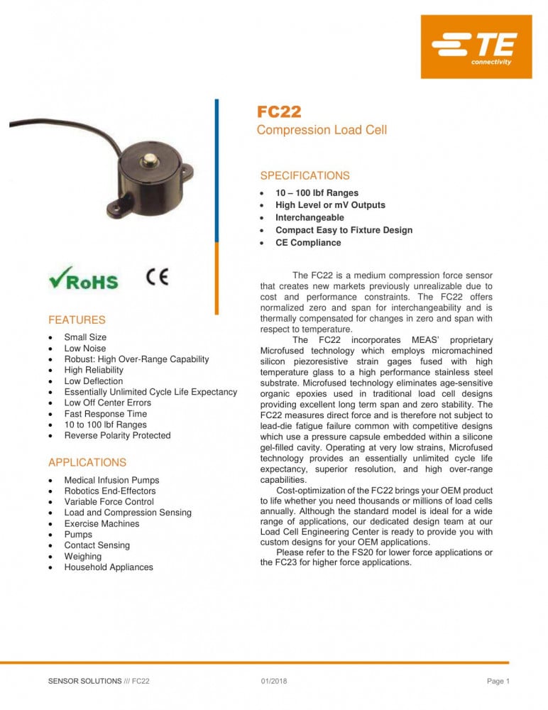 FC2231 datasheet page 1