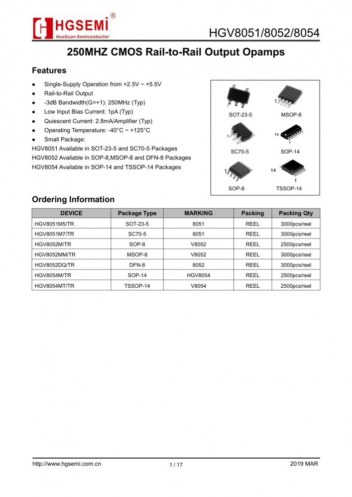 HGV8054MT/TR datasheet page 1
