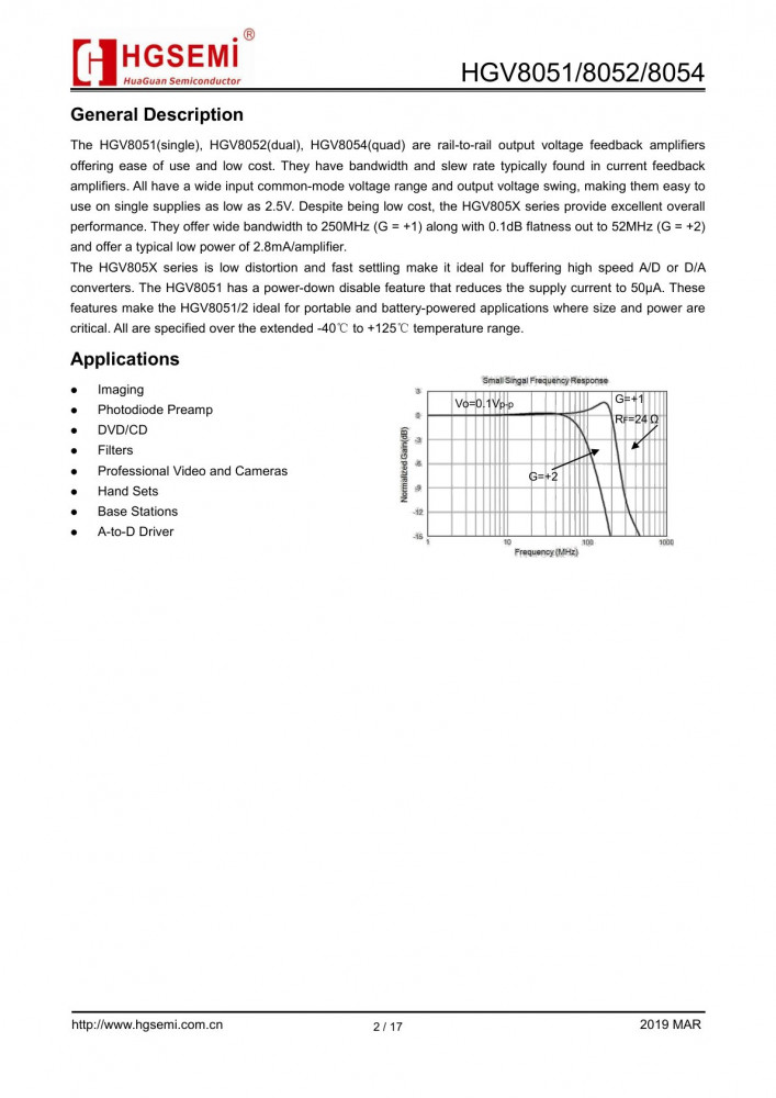 HGV8054MT/TR datasheet page 2