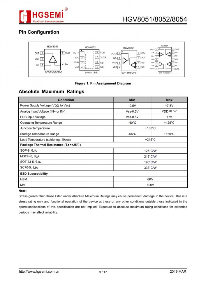 HGV8054MT/TR datasheet page 3