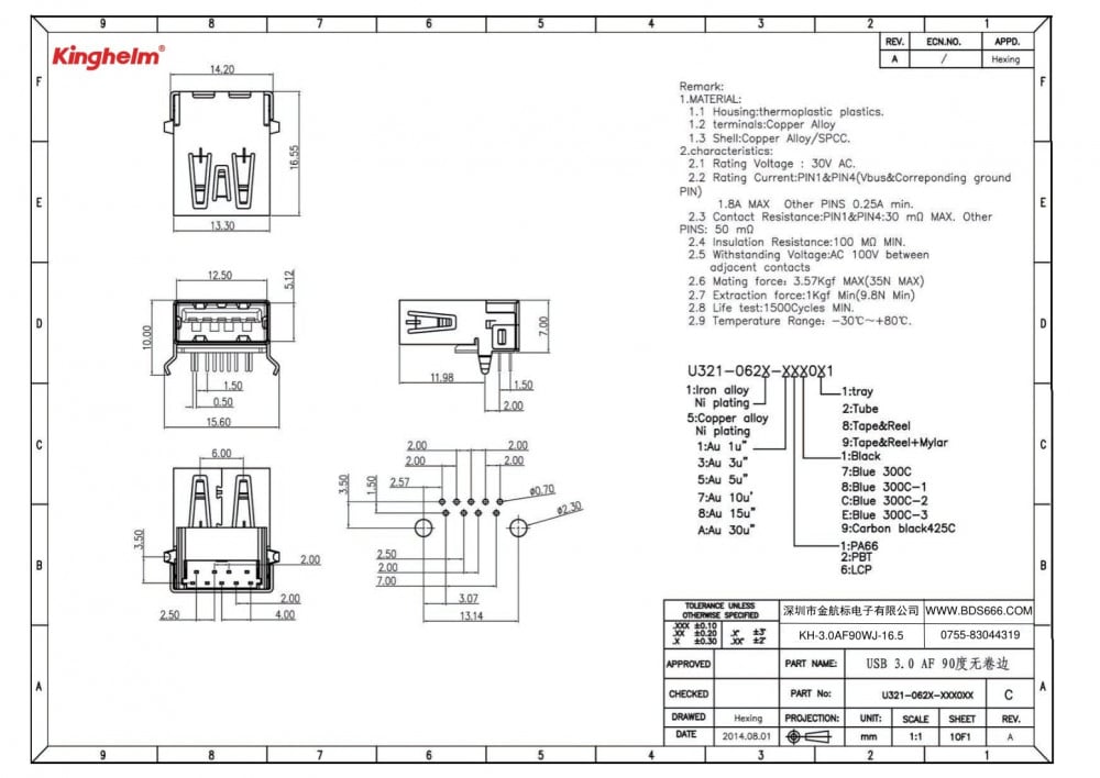 KH-3.0AF90WJ-16.5 technical drawing preview