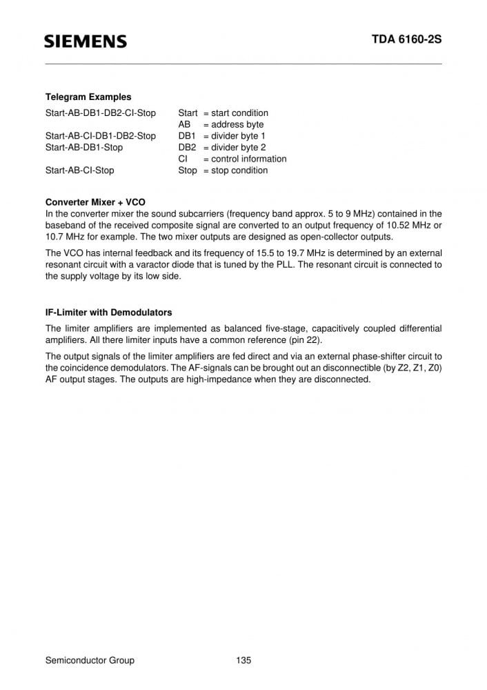 TDA6160-2S datasheet page 10
