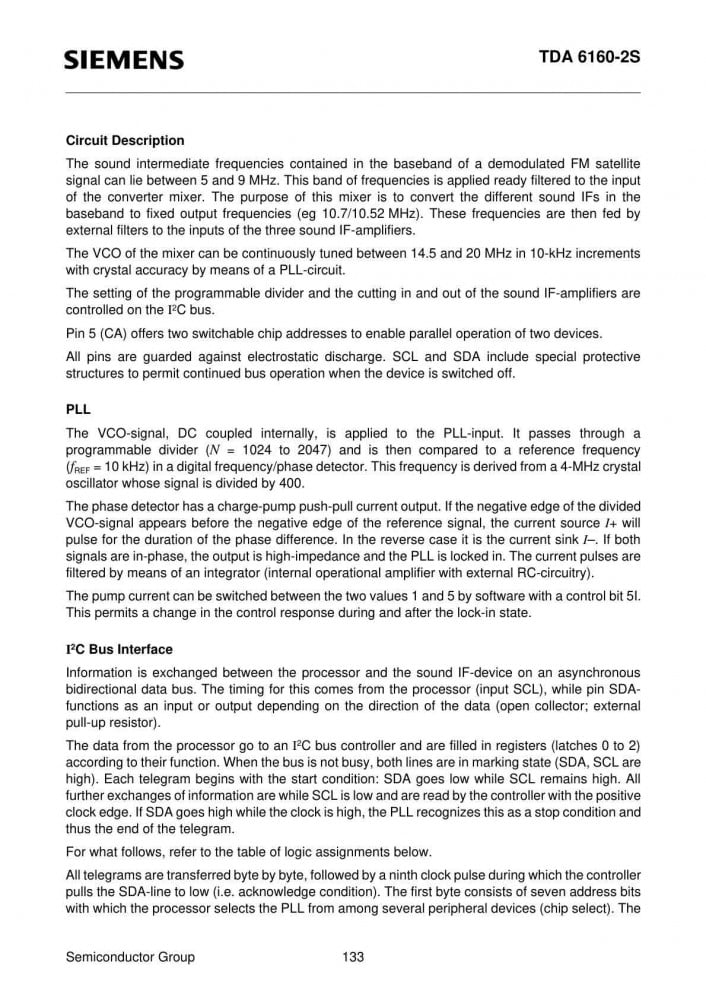 TDA6160-2S datasheet page 8