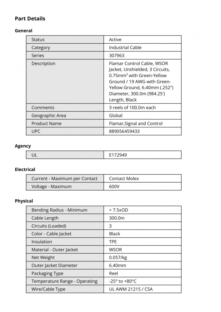 Technical document image 2 for MOLEX 1552200139