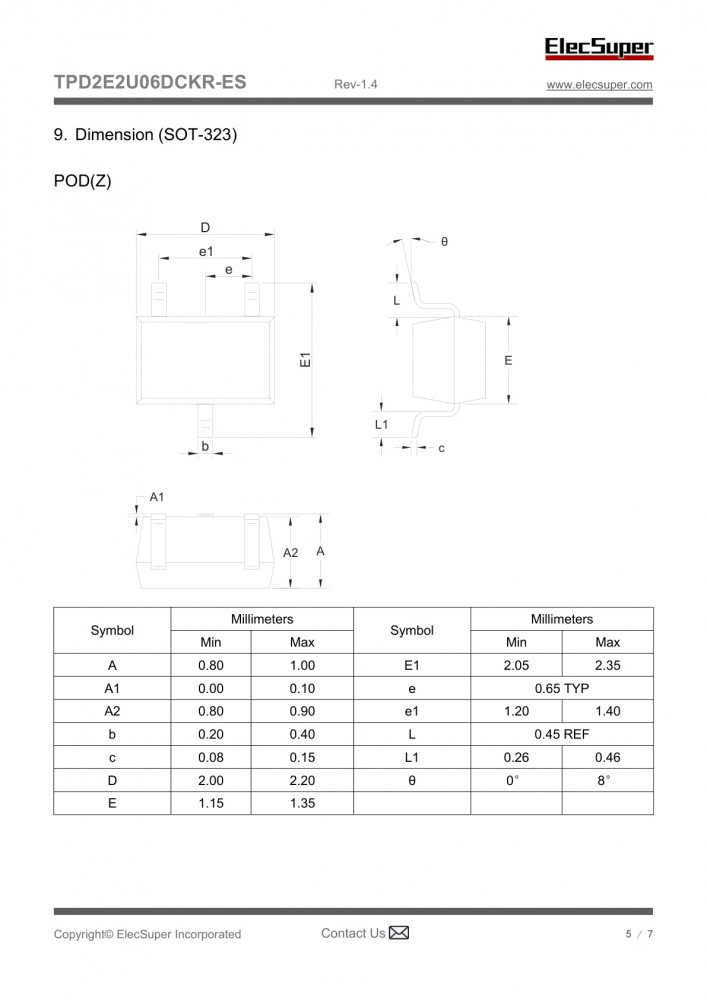 TPD2E2U06DCKR-ES datasheet page 5
