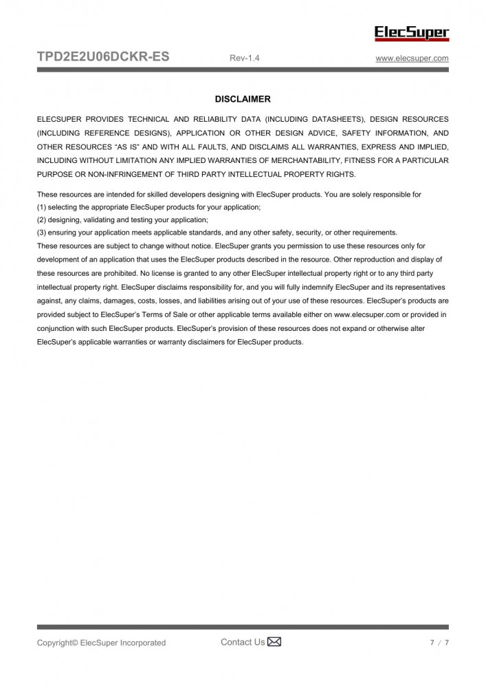 TPD2E2U06DCKR-ES datasheet page 7