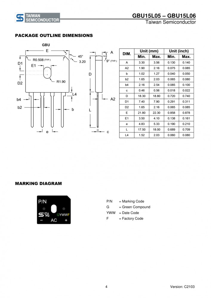 GBU15L06 datasheet page 4