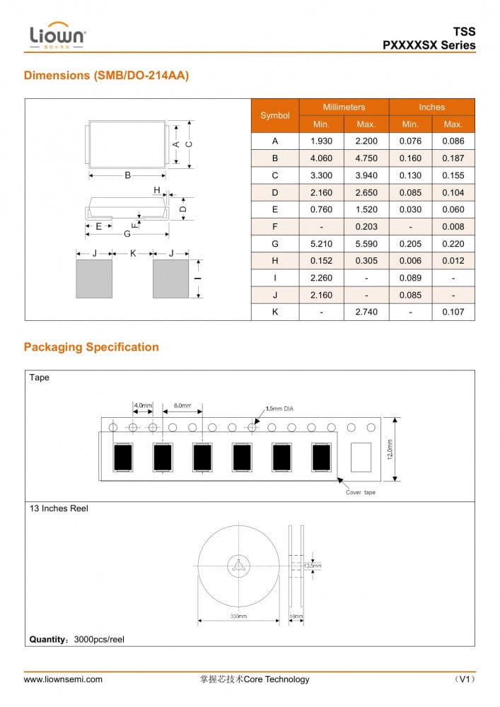 Liown P0640SB datasheet page 5