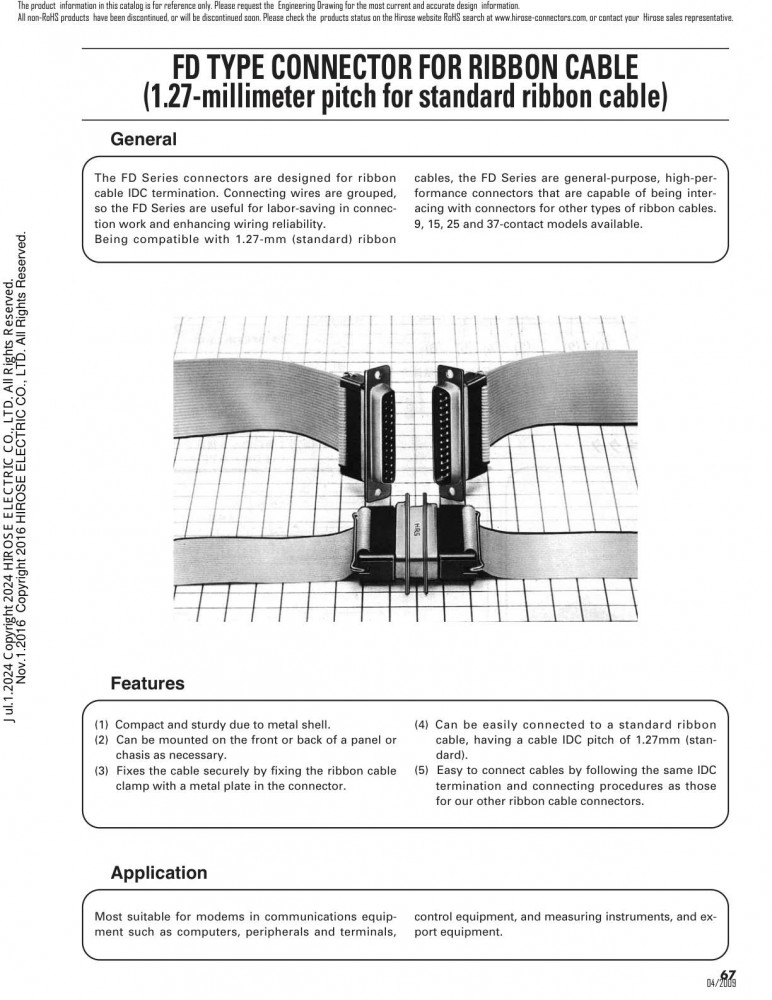 HRS FD Series documentation page 1