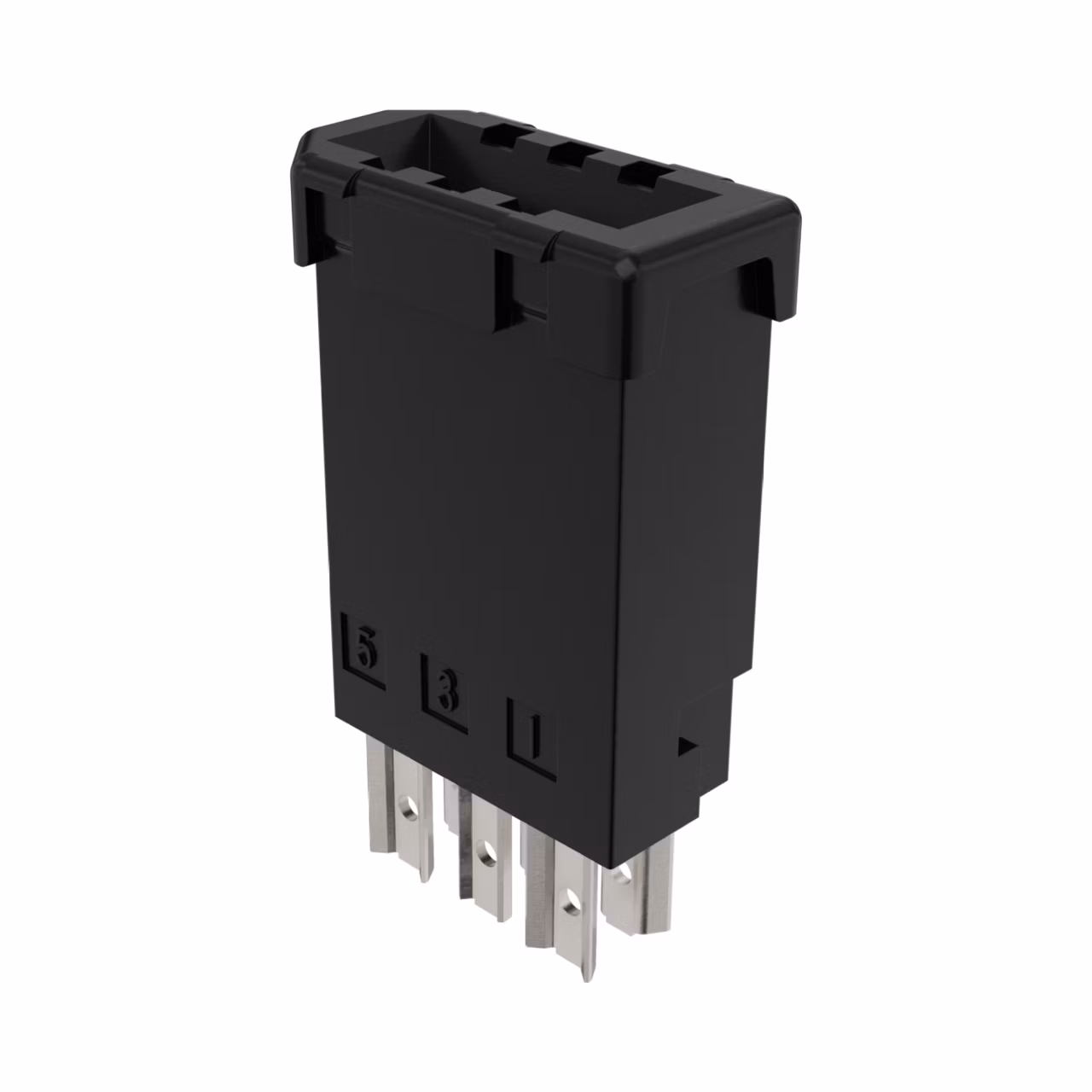 CRC Shielded Rectangular I/O Receptacle Housing for Male Terminal, Signal, 6 Circuits, Polarization Type Standard for sale