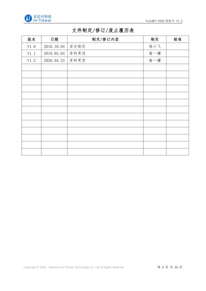 NODEMCU(12F) datasheet page 3