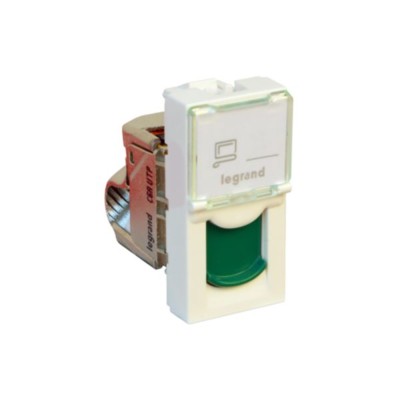 Mosaic™ - RJ45 socket category 6 UTP 2 modules white