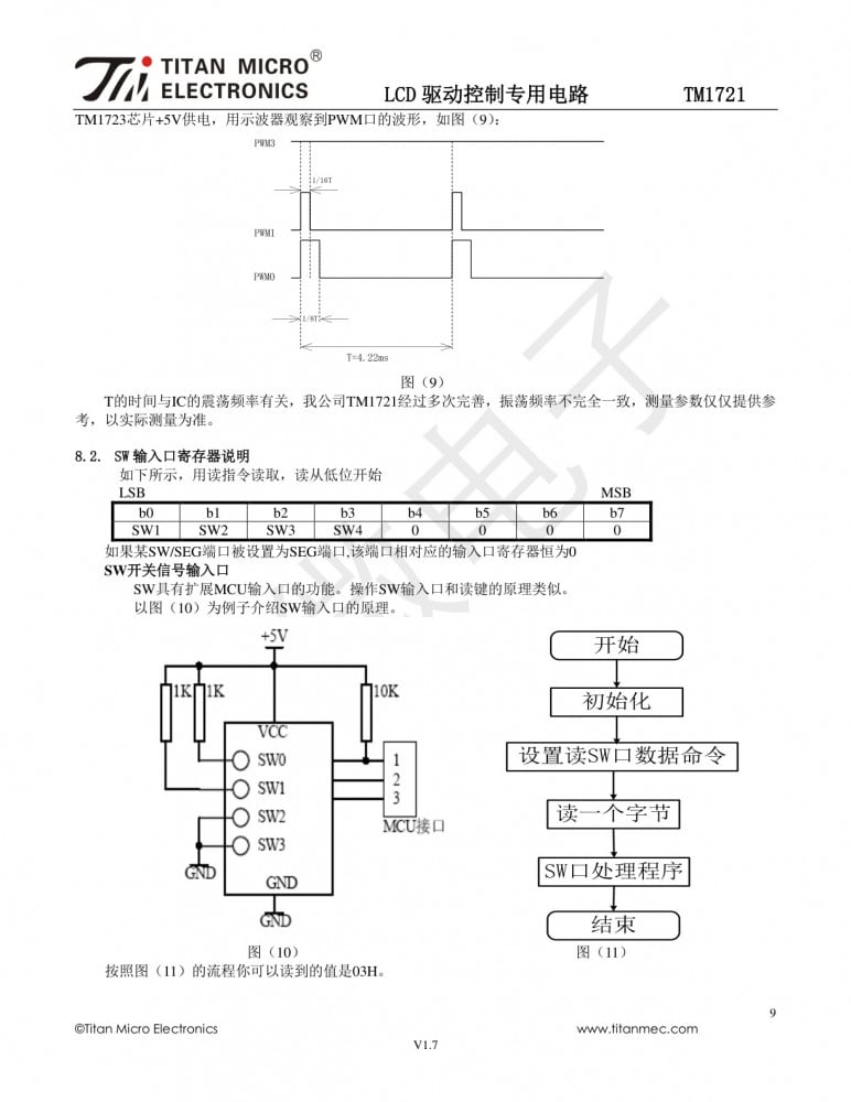 TM1721 datasheet page 9