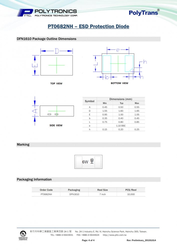 PT0682NH datasheet page 4