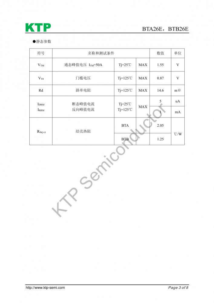 BTB26E-800BW datasheet page 3