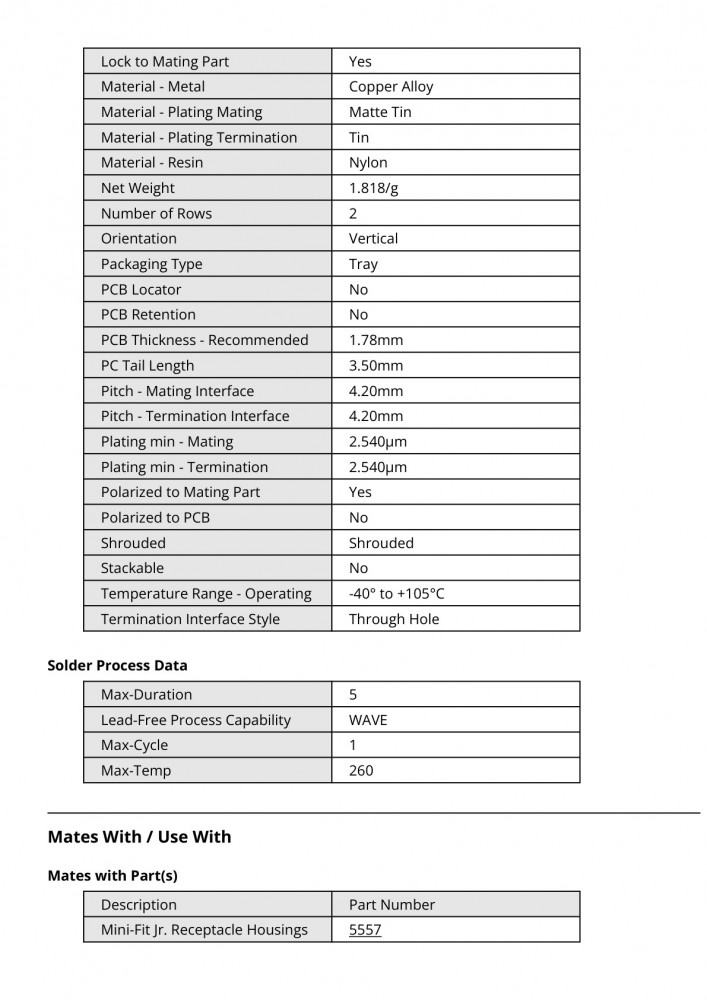 MOLEX 444720655 technical document page 3
