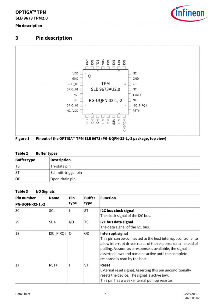 SLB9673 datasheet page 7