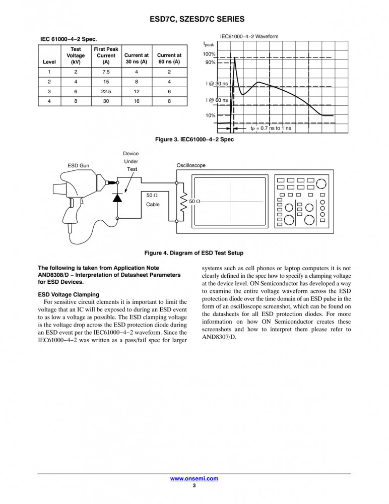 ESD7C3.3DT5G datasheet page 3