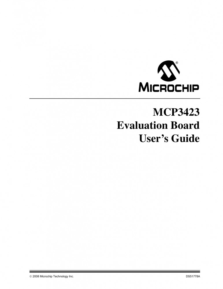 MCP3423EV user guide page 1
