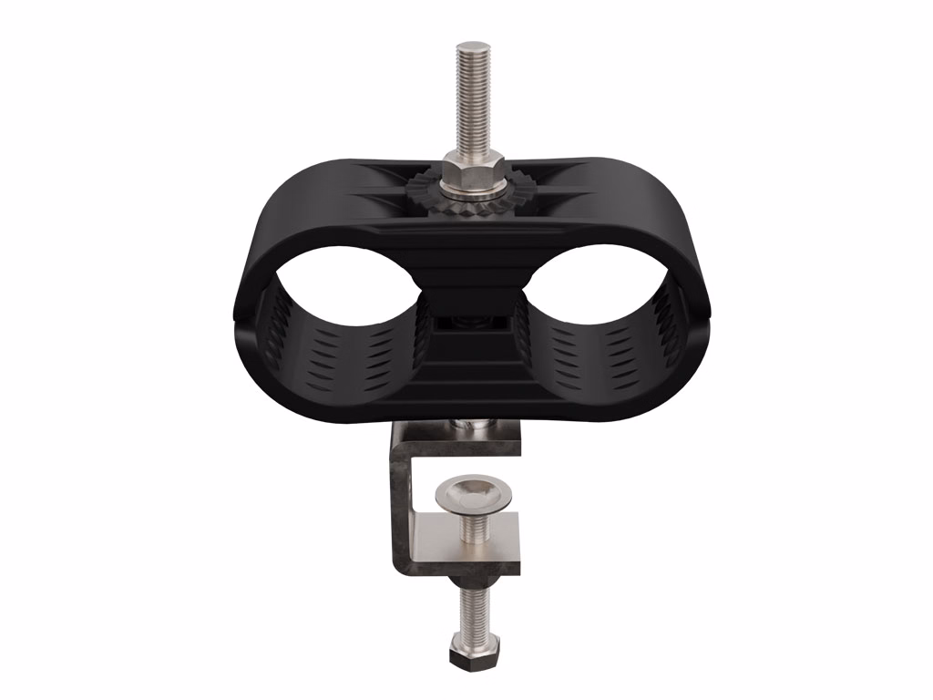 Dual Side, 1-Hole, Feeder Clamp for 1-1/4