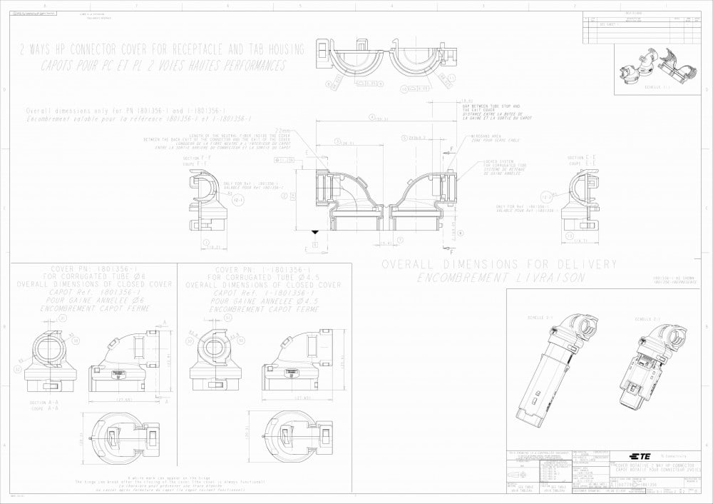 TE Connectivity 1801356-1 technical drawing page 2