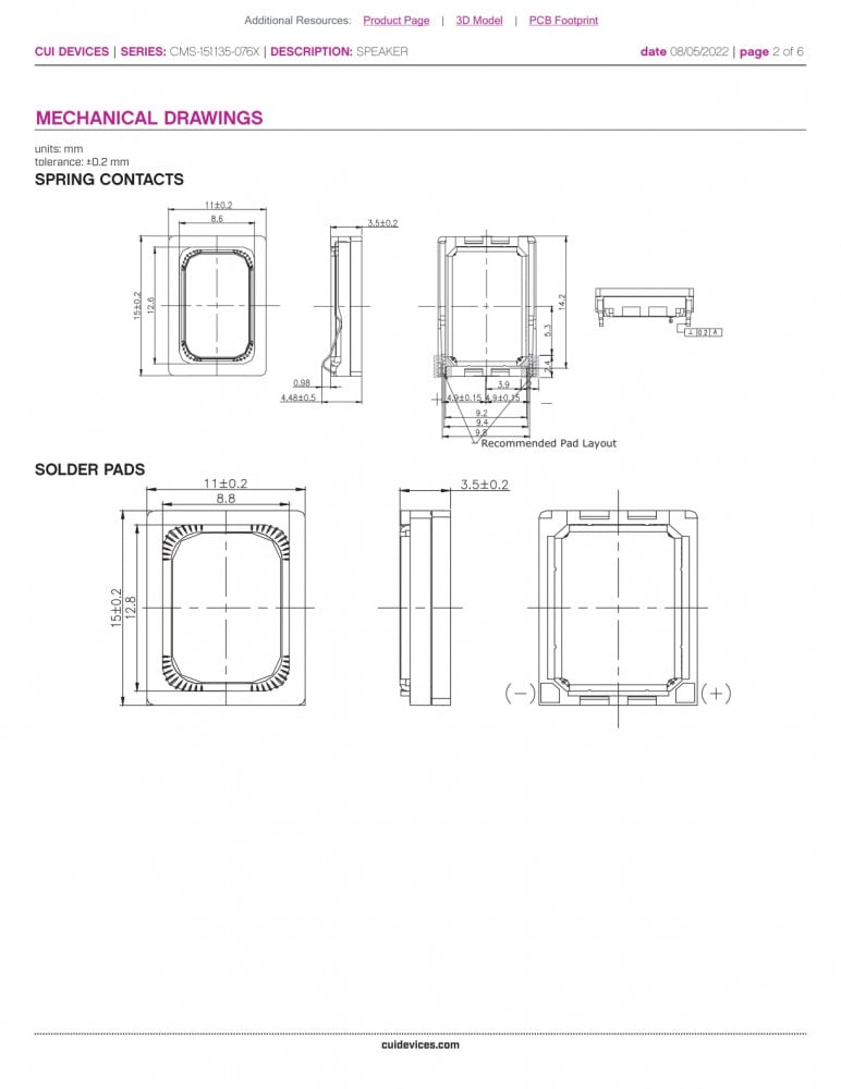 CMS-151135-076L100B datasheet page 2