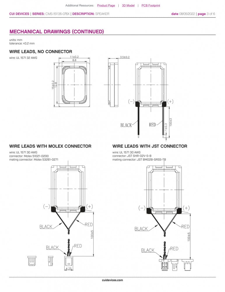 CMS-151135-076L100B datasheet page 3