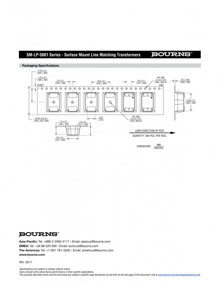 BOURNS SM-LP-5001 datasheet page 2