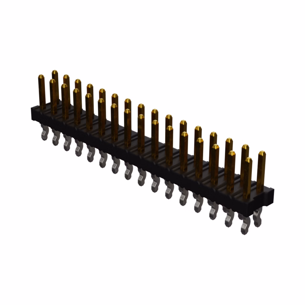 2.00mm Pitch Milli-Grid Straddle Mount Header, 32 Circuits, 0.38µm Gold (Au) Selective Plating, Lead-Free for sale