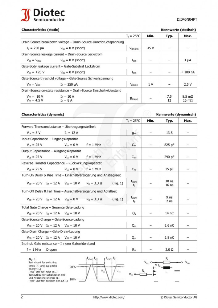 DI045N04PT-AQ datasheet page 2
