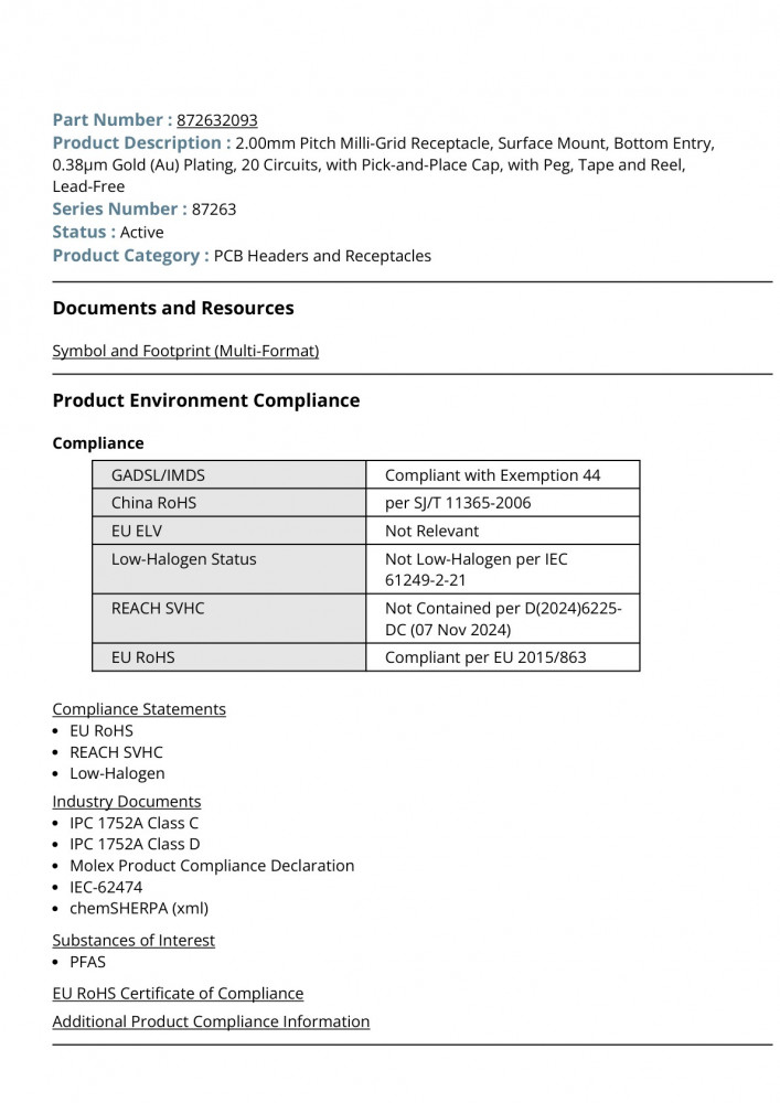 Product document preview, page 1