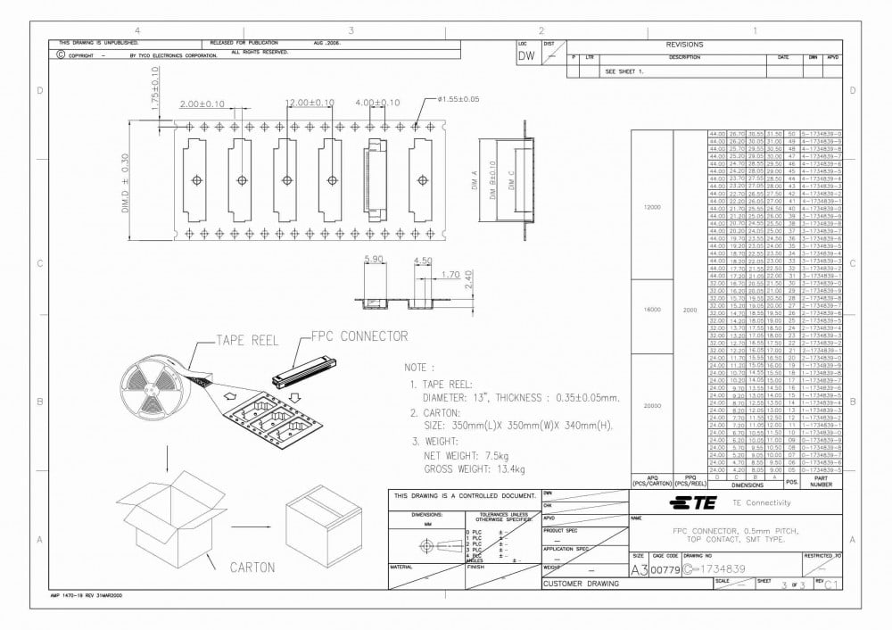 TE Connectivity 2-1734839-0 drawing page 3