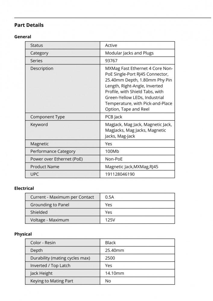 MOLEX 937678126 technical document image 2