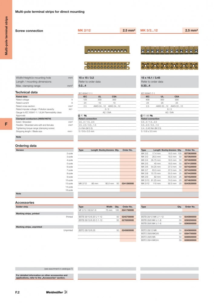 WEIDMULLER product document page 2