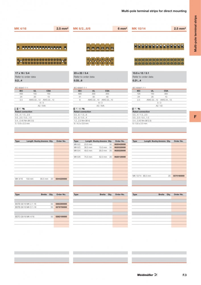 WEIDMULLER product document page 3