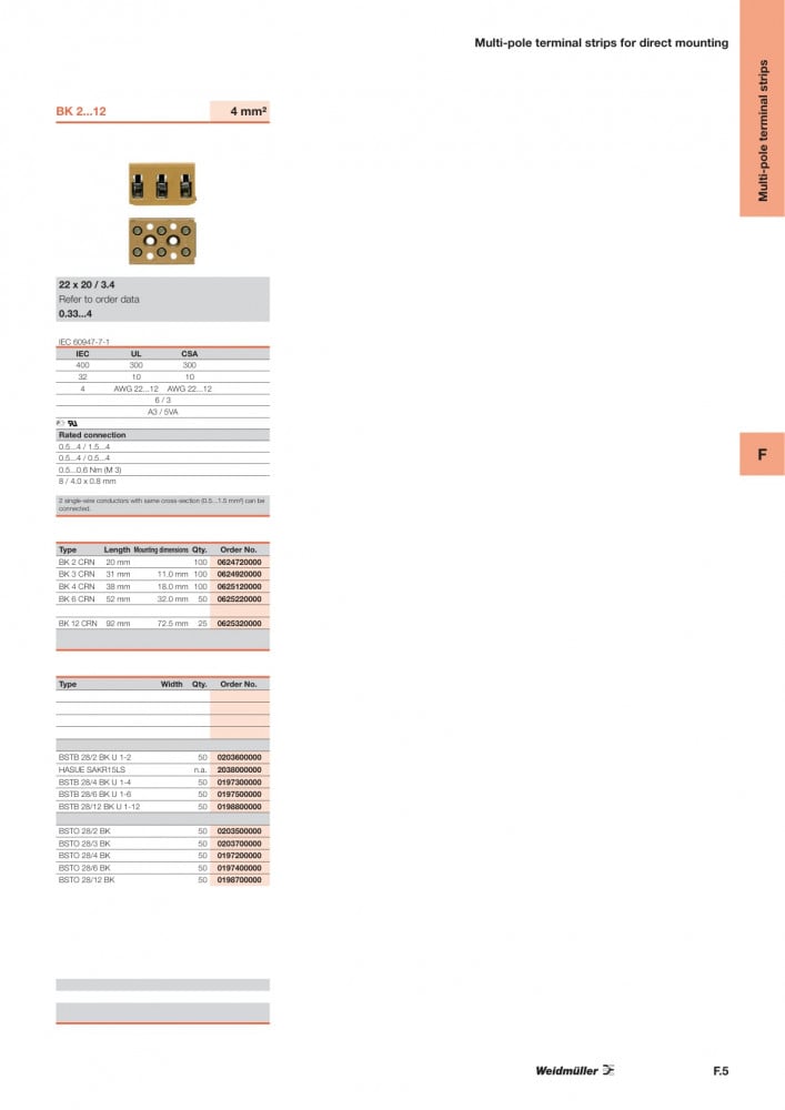 WEIDMULLER product document page 5