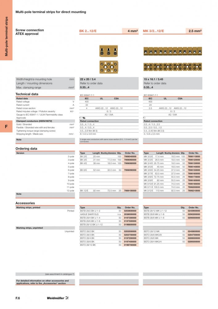 WEIDMULLER product document page 6