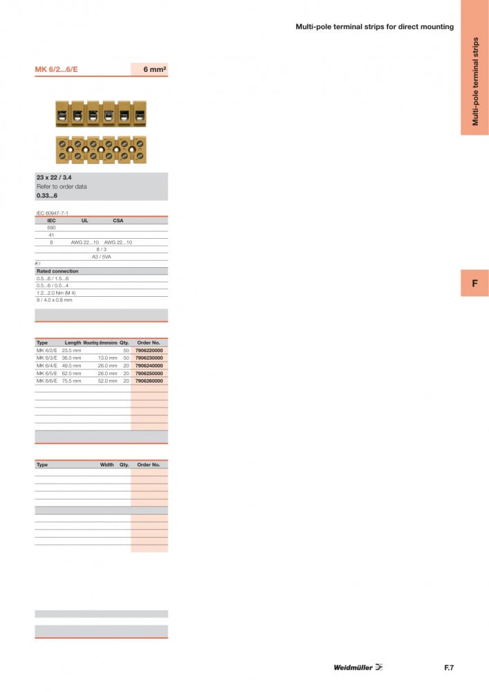 WEIDMULLER product document page 7