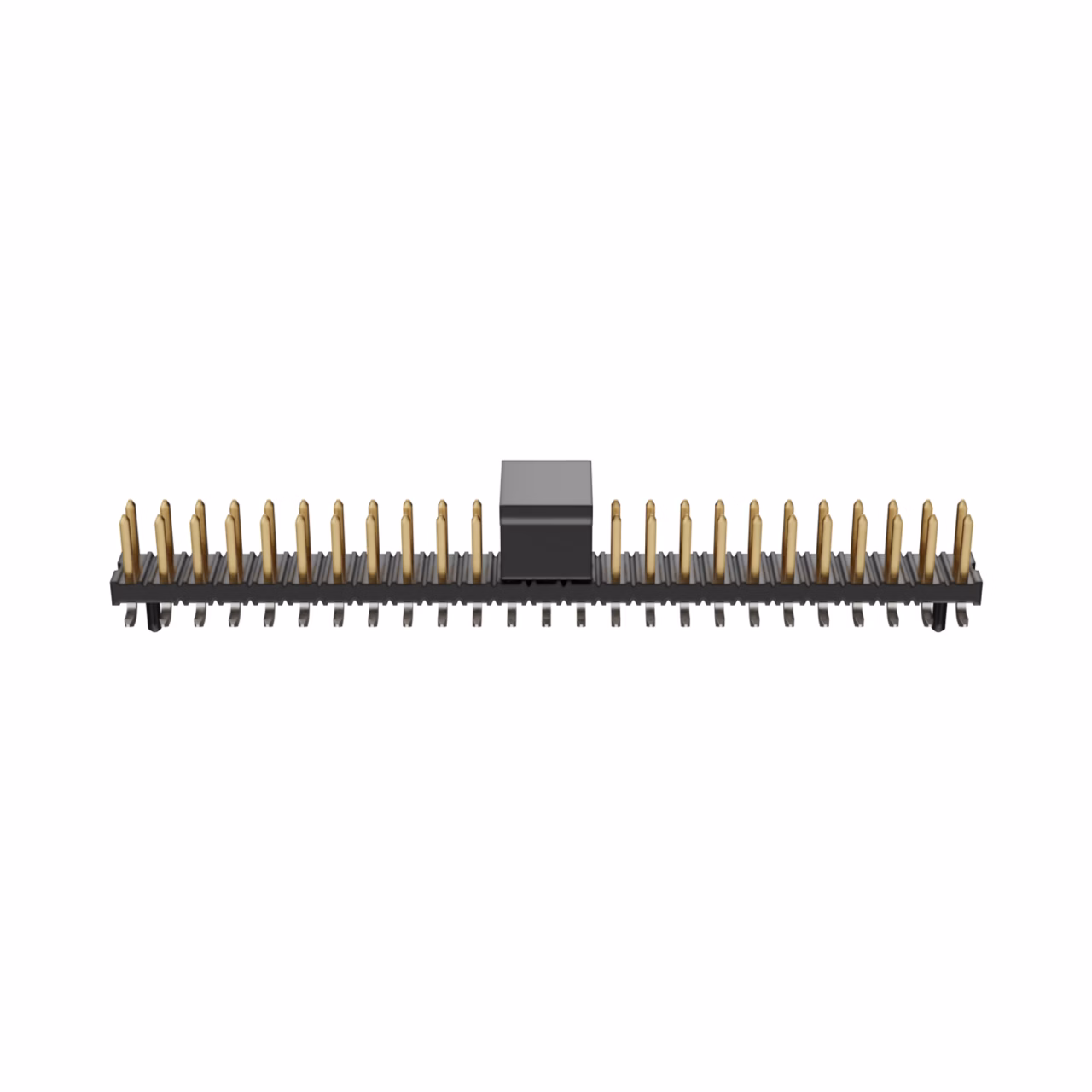Milli-Grid Header, Vertical, Surface Mount, 50 Circuits, 0.38µm Gold (Au) Plating, Mating Pin Length 3.80mm, with Cap and Pegs, Tube, Lead-Free for sale