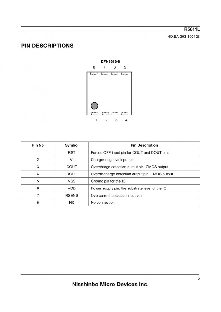 R5611L datasheet page 5